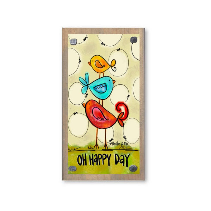 Oh Happy Day Bird Trio Driftwood Happy Block – Kindred Spirit Style