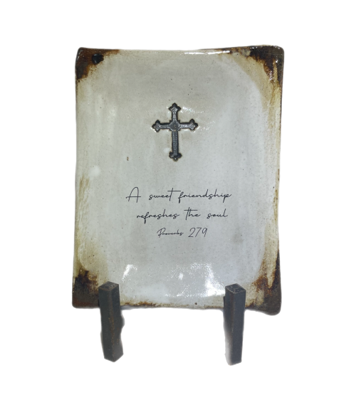 09050 Sweet Friendship Pottery Tray – Kindred Spirit Style