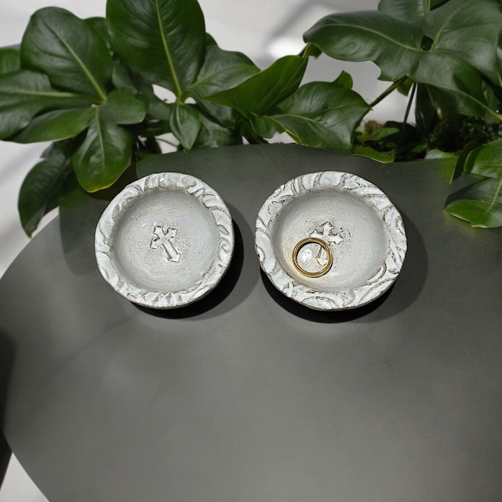 Mini Pottery Ring Dish | Cross – Kindred Spirit Style