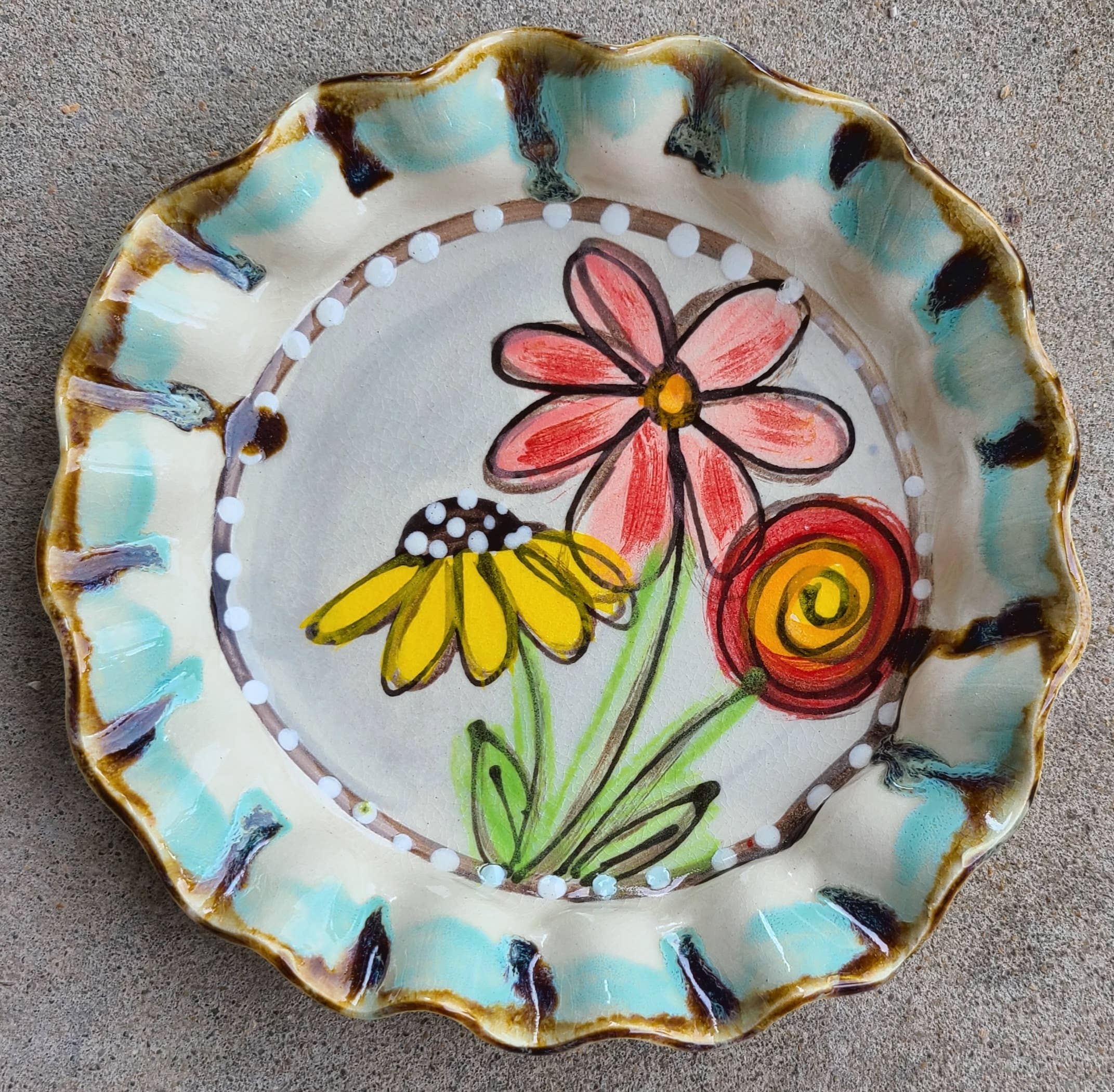 Bread Plate | Flowers – Kindred Spirit Style